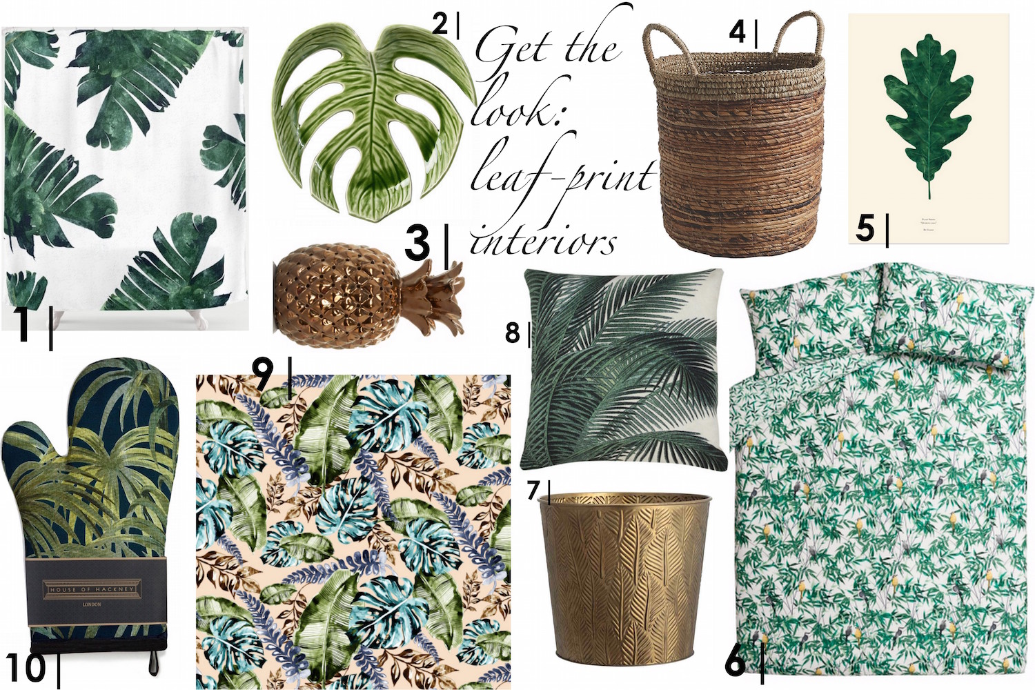 Get the Look - Leaf Print Interiors » Wolf & Stag